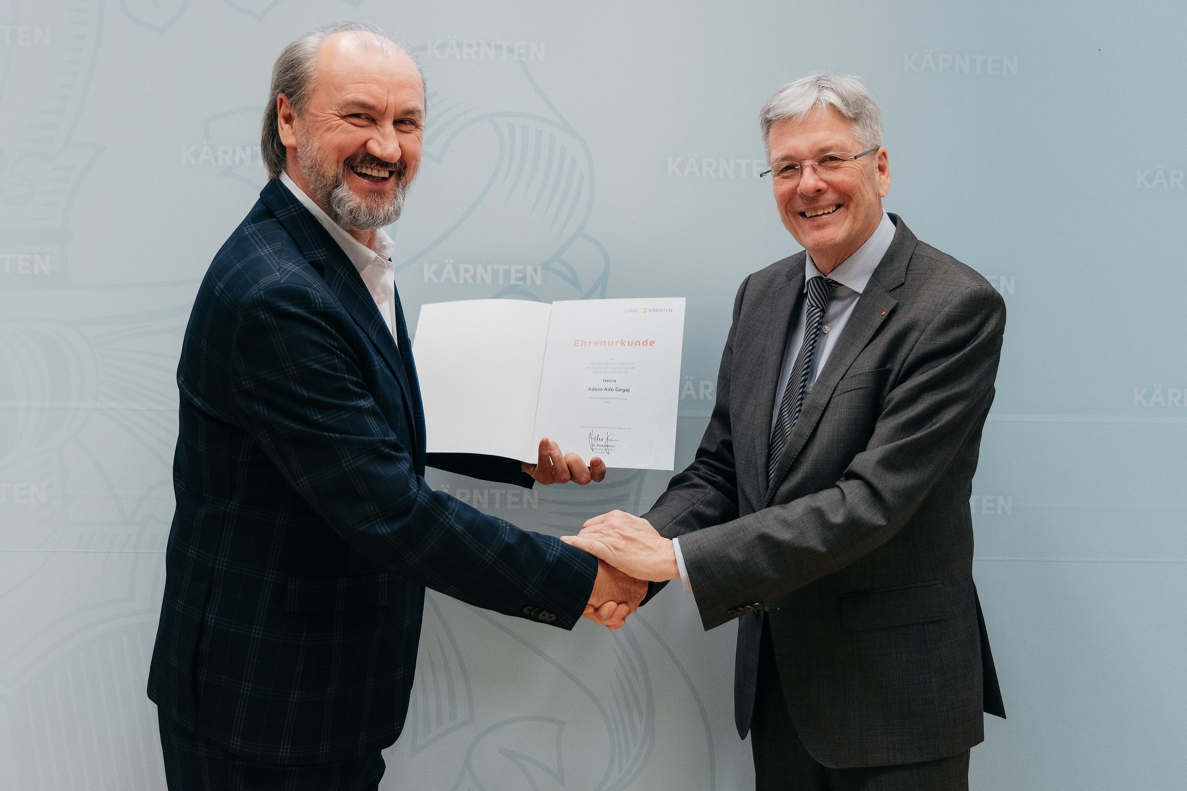 Ehrung für Künstler Ado Gegaj - Land Kärnten